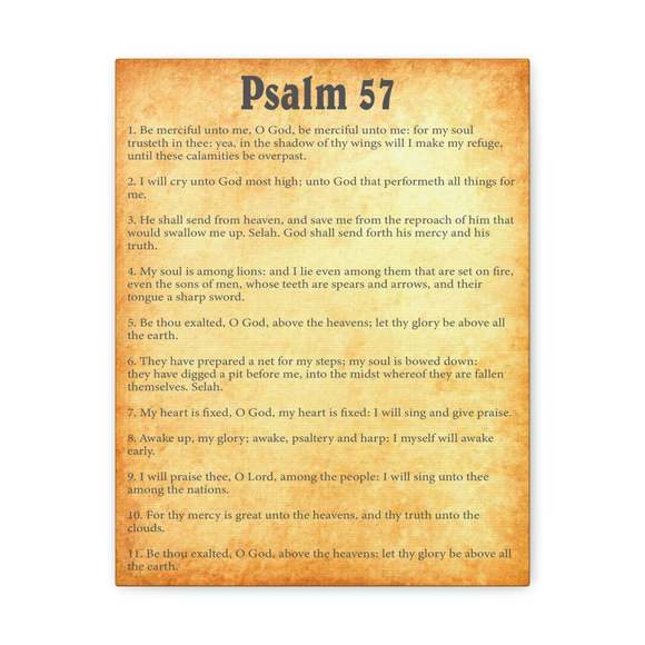 Express Your Love Gifts | Art | Scripture Sign Psalm 57 Chapter Gold ...